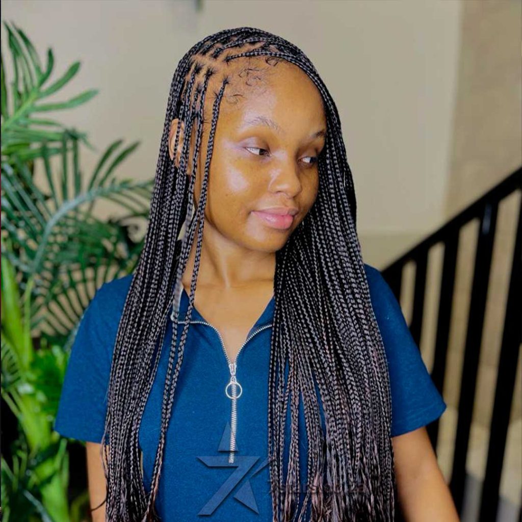 French curls (Long) braids – Salon & Spa